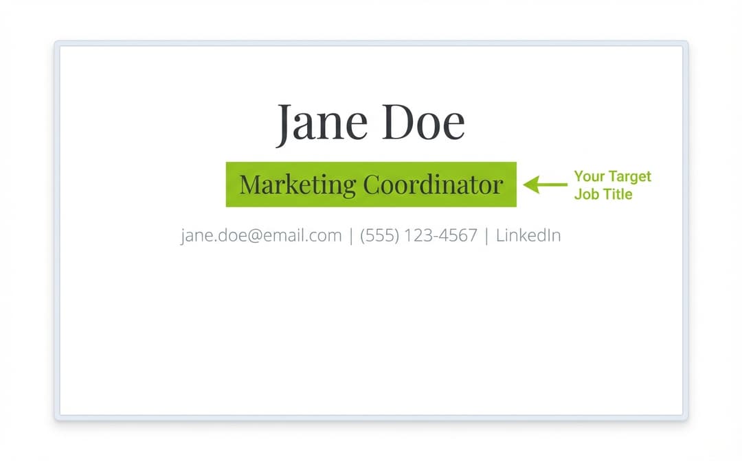 What to Put as Job Title on Resume With No Experience: A Guide | Careerkit