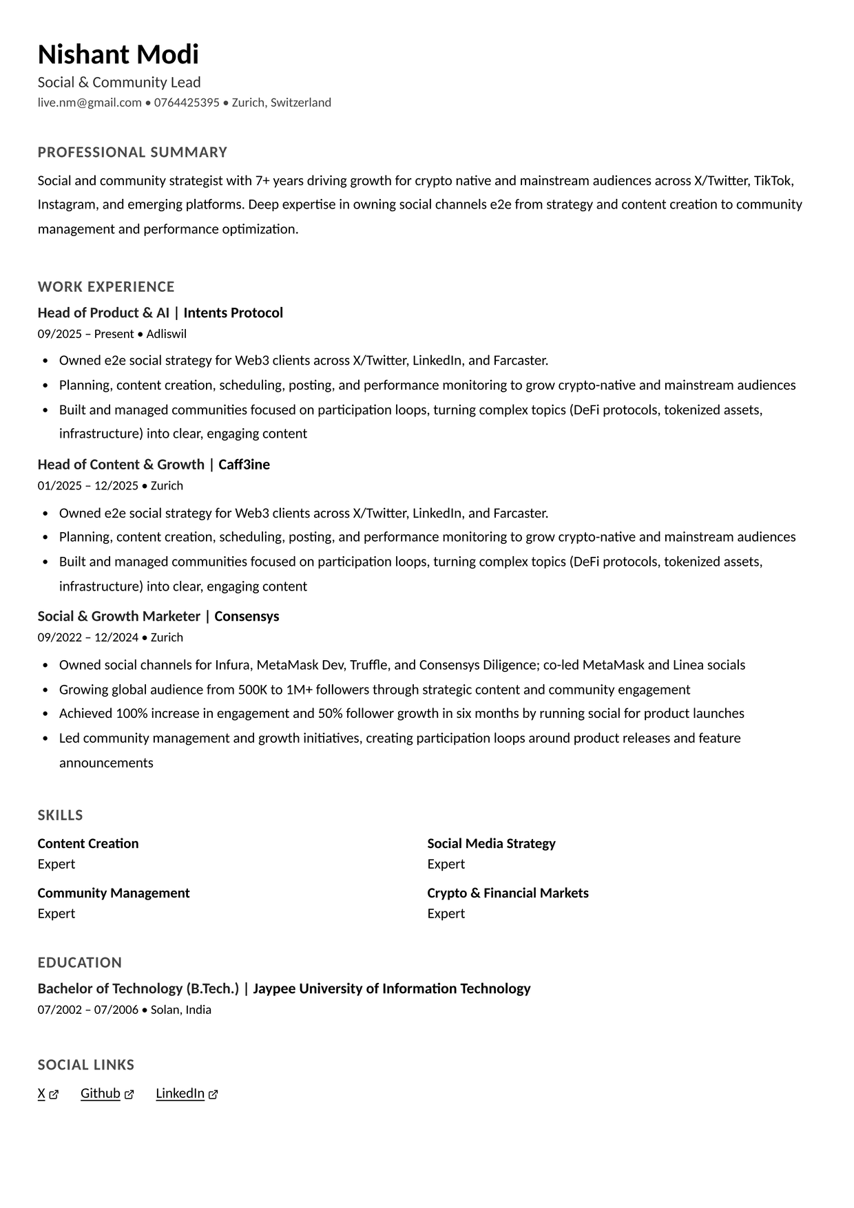 Free Resume Builder - No Sign Up Required | Create Professional Resume